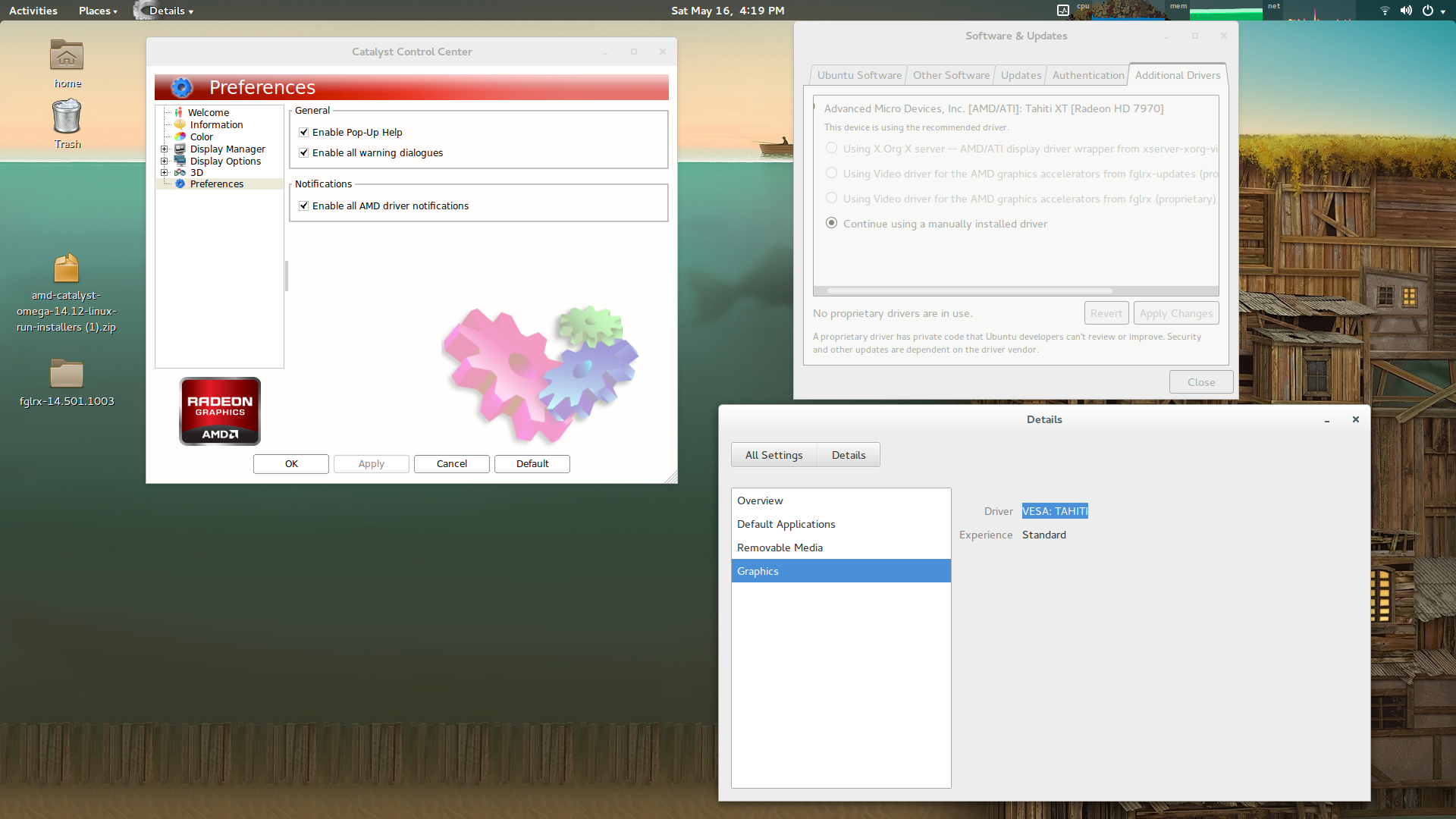 How do I switch to my installed proprietary drviers (AMD) - Linux - Level1Techs Forums