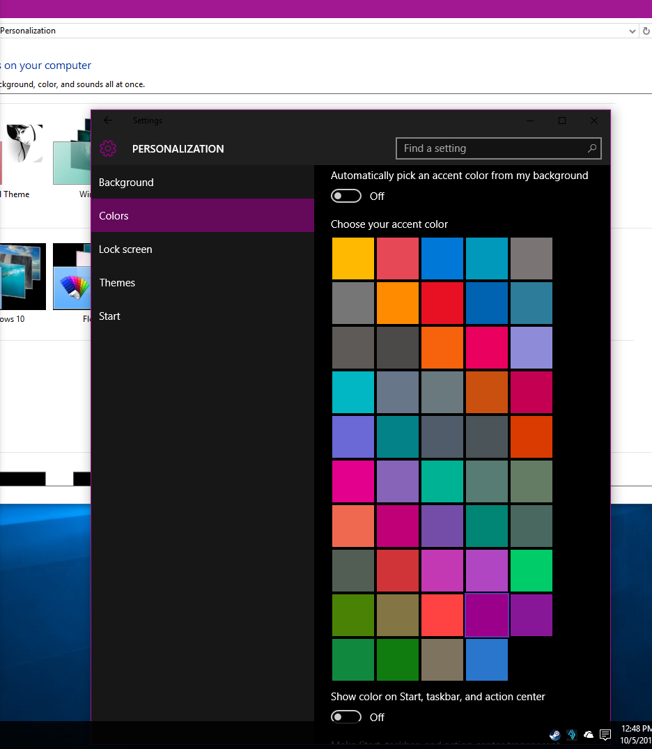 Change windows 10 taskbar color - Windows - Level1Techs Forums