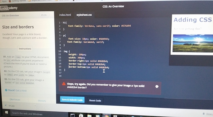 Help... I'm stuck on CodeAcademy - Web Development - Level1Techs Forums