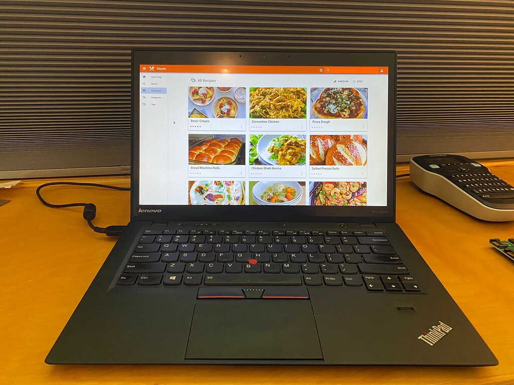 Building a touchscreen kitchen recipe PC out of an old Thinkpad - Linux ...