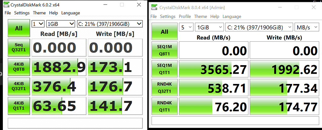 Solidigm P44 pro 2TB - Poor random write speed - HDD's & SSD's ...
