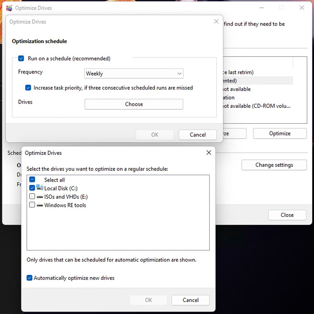 [Windows 11] Disable Defrag on HDD in System while Leaving Default ...