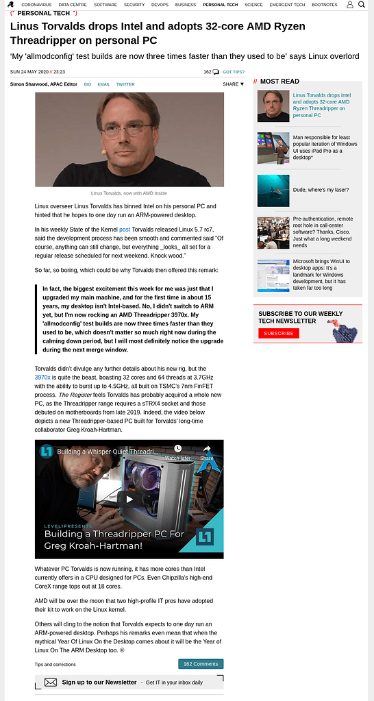 @Wendell ... DUDE! - Linux - Level1Techs Forums