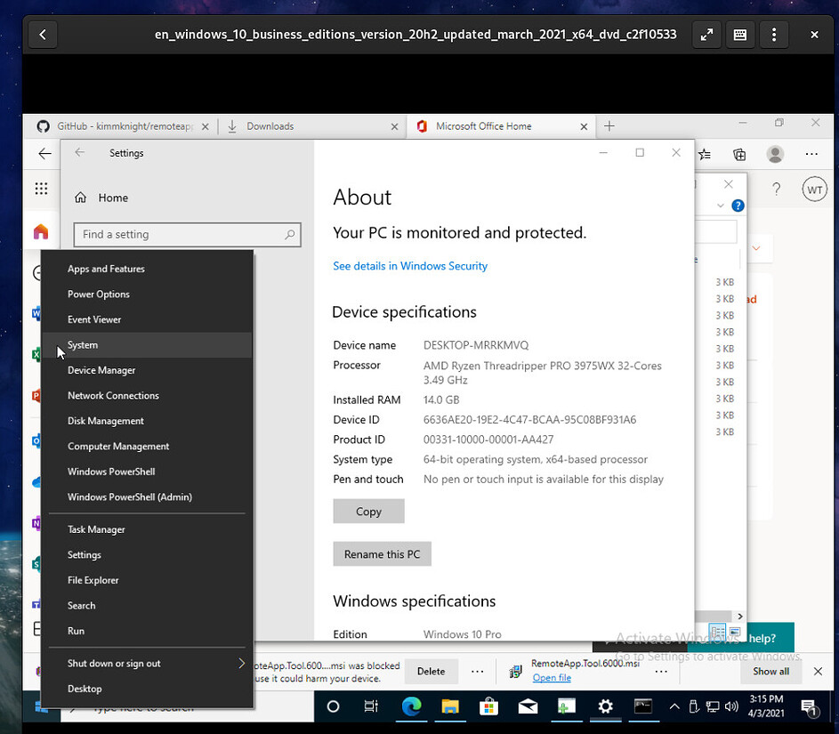 How to Seamlessly run Windows 10 apps in a VM in Linux - Wikis & How-to Guides - Level1Techs Forums