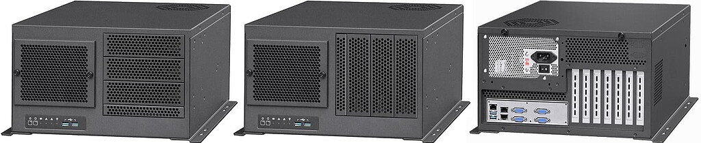 Compact cases with 4x5.25" bays (for 6x2.5" and 5x3.5" hot swap bays ...