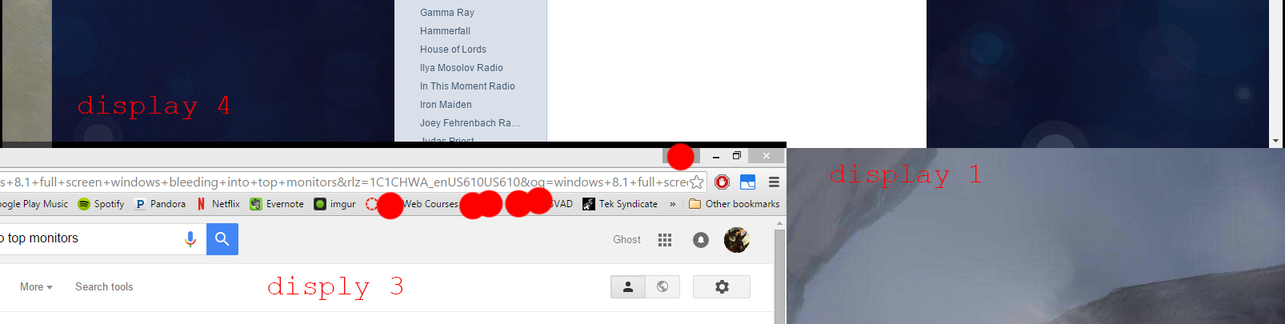 Windows 8.1: Full-window windows overlapping onto other displays ...