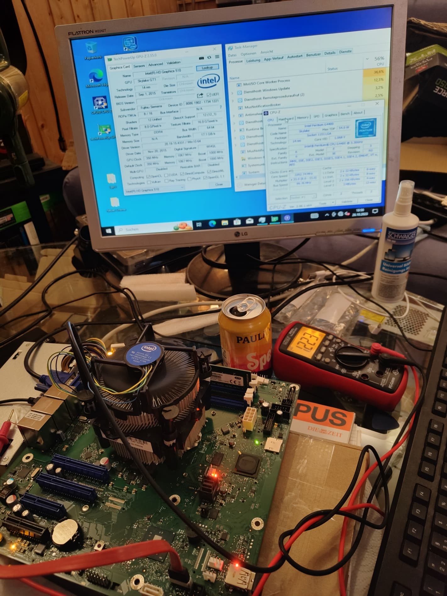 Janky Intel Mainboard mod to enable iGPU on a board without iGPU power ...