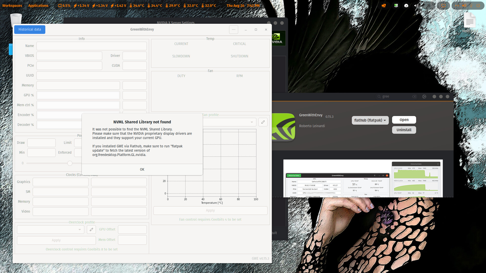 Green with envy glitch needd help - Linux - Level1Techs Forums