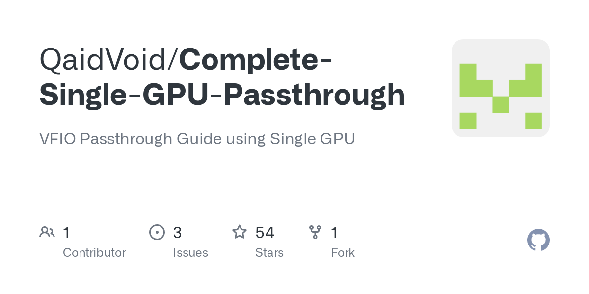 New to VFIO VMs, any ideas on how to work with 1 GPU and Ryzen iGPU? - VFIO - Level1Techs Forums